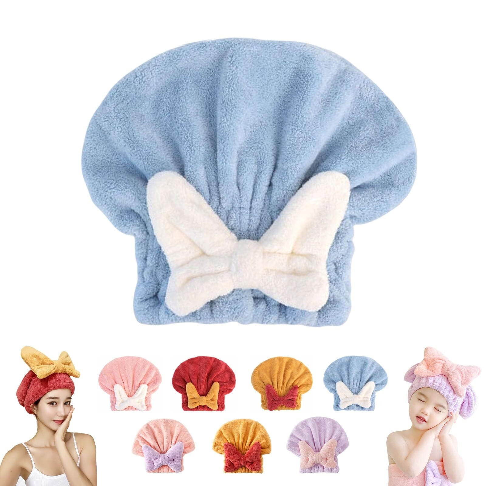 New Super Absorbent Hair Towel Wrap for Wet Hair, Super Absorbent Hair ...