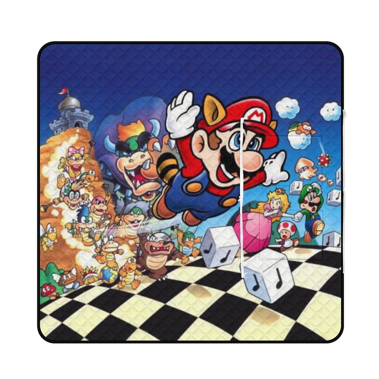 New Super Mario Bros Picnic Blankets 59"x59" Extra Large Outdoor ...