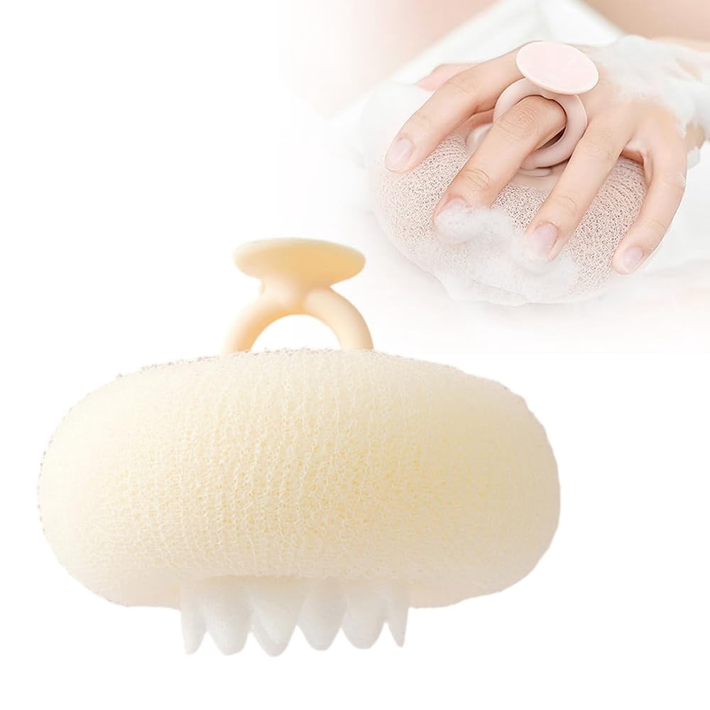New Super Soft Sunflower Suction Cup Bath Ball, 2-in-1 Sunflower Bath ...
