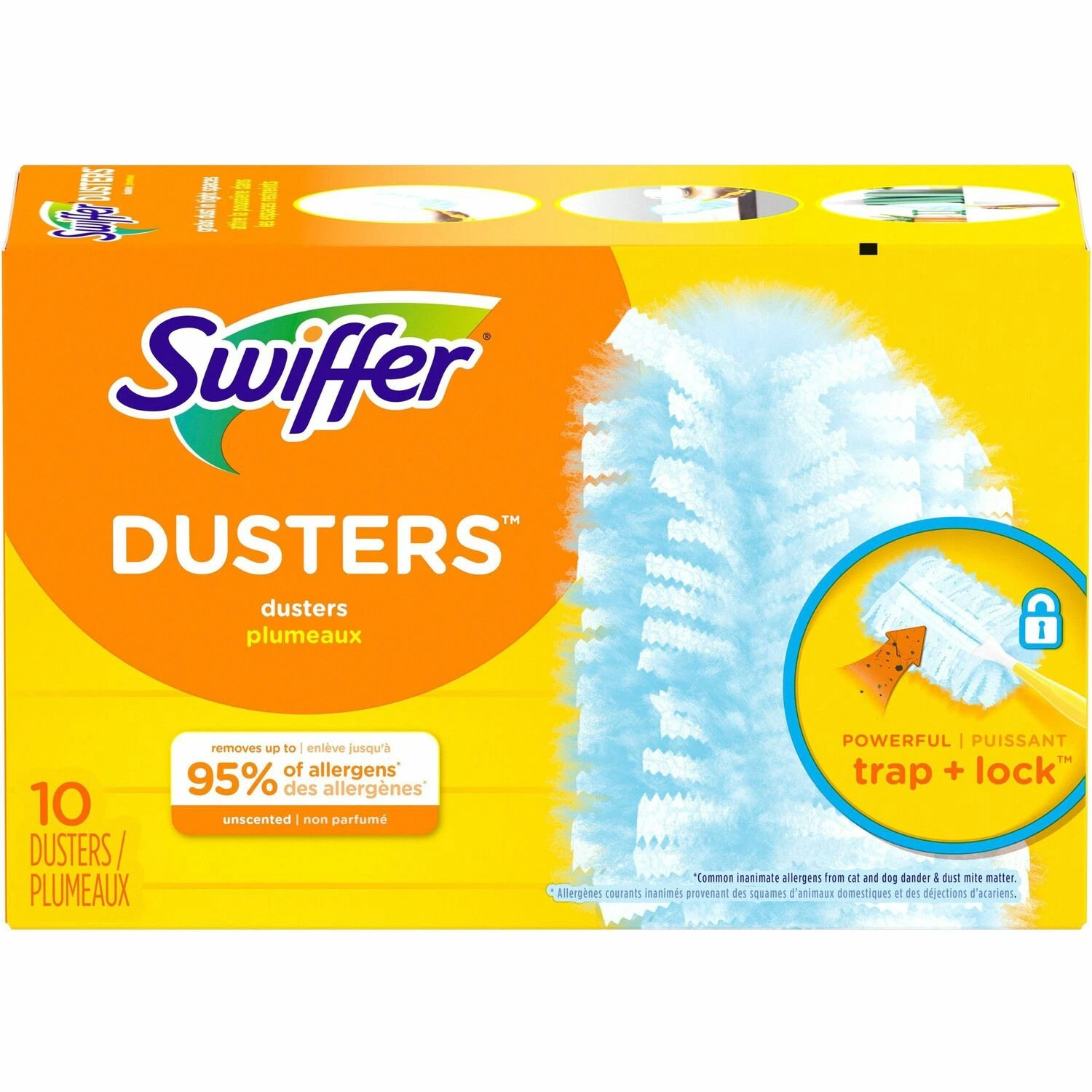 New Swiffer Refill Dusters Dust Lock Fiber Light Blue Unscented 10/Box ...