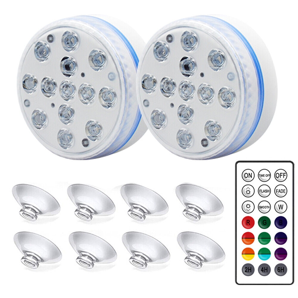 New Swimming Pool Lights Magnet Underwater Pond RGB LED Bulb Lamp Vase ...