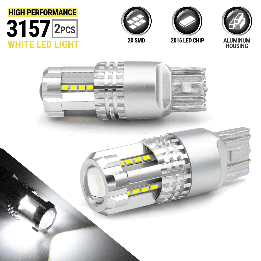 New Syneticusa 7443 LED 6000k White Daytime Running Backup Reverse ...