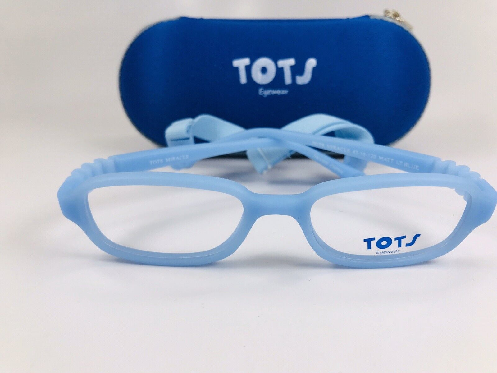New TOTS Matte Light Blue MIRACLE Eyeglasses for KIDS 43mm with Case & Strap - Walmart.com