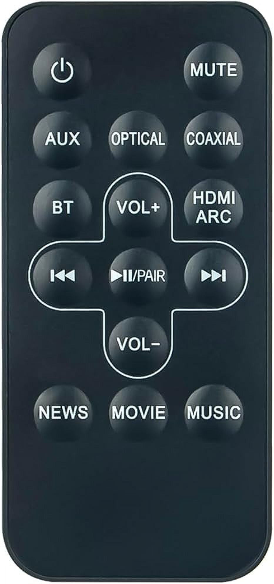 New TRM-WSB600 Replace Remote Control Compatible with Toshiba TY-WSB600 TRM-WSB600 Bluetooth ...