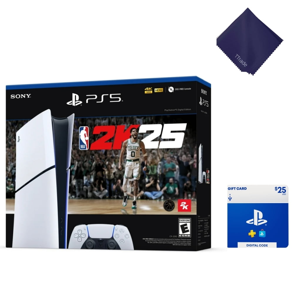 New TTrade TEC PlayStation_5 Slim Digital Edition - NBA 2K25 Bundle w ...