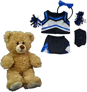 New Taffy the Brown Bear 8-inch Plush Toy in Metallic Royal & Black ...