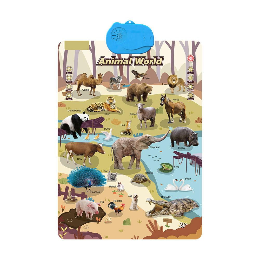 New Talking Wall Chart for Kids – English & Spanish Learning Poster ...