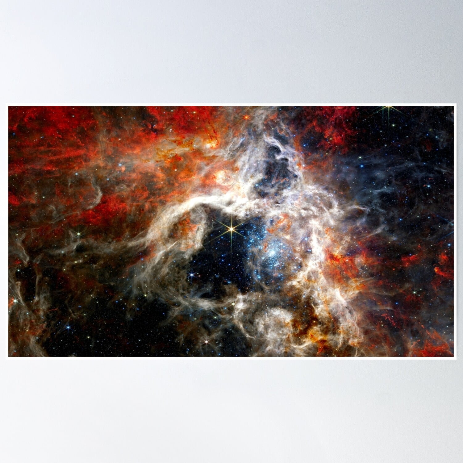 New Tarantula Nebula Jwst James Webb Image - High Quality Poster Wall ...