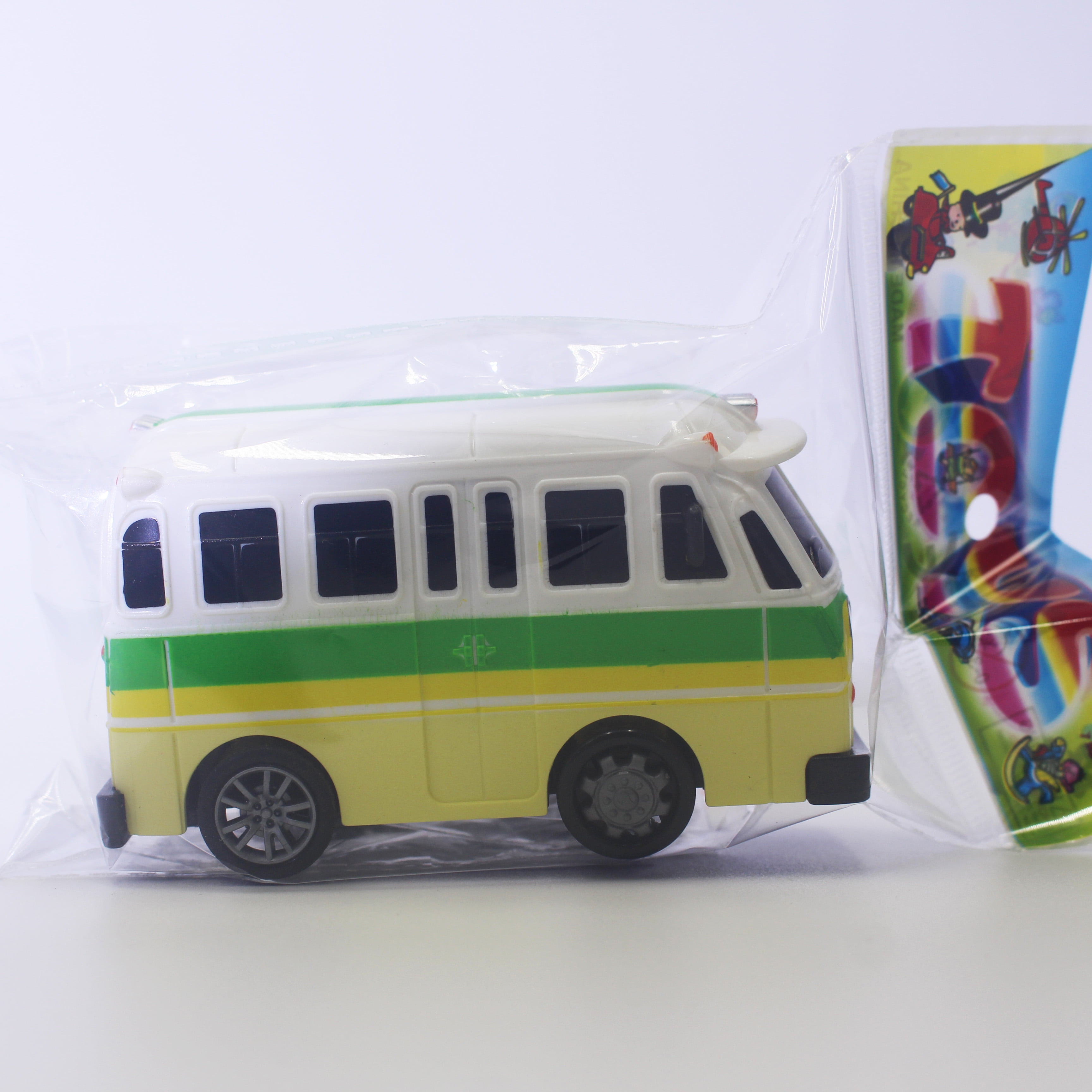 New Tayo Mini Bus Little Bus Toy Set Openable Doors, Slide & Pull Back ...