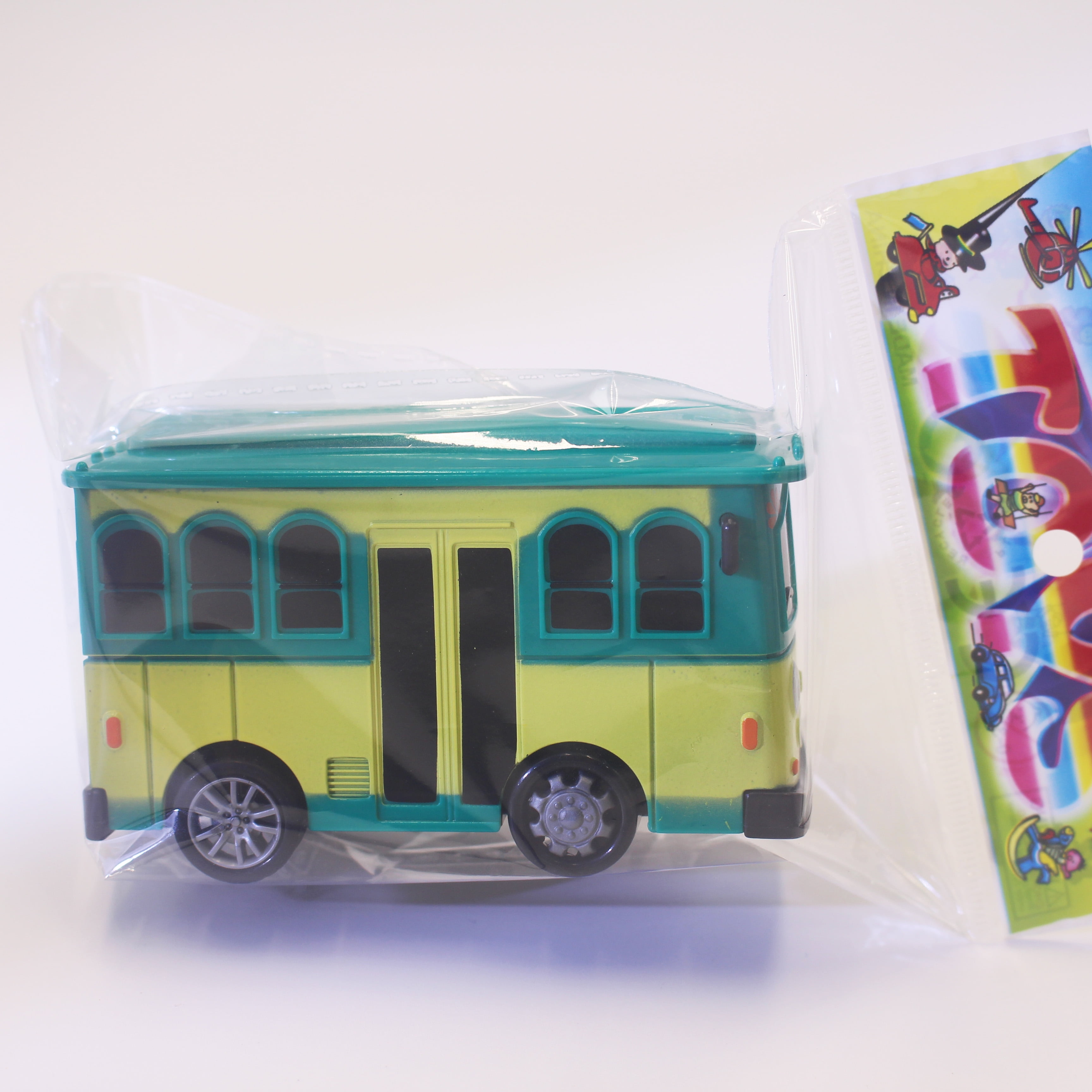 New Tayo Mini Bus Little Bus Toy Set Openable Doors, Slide & Pull Back ...