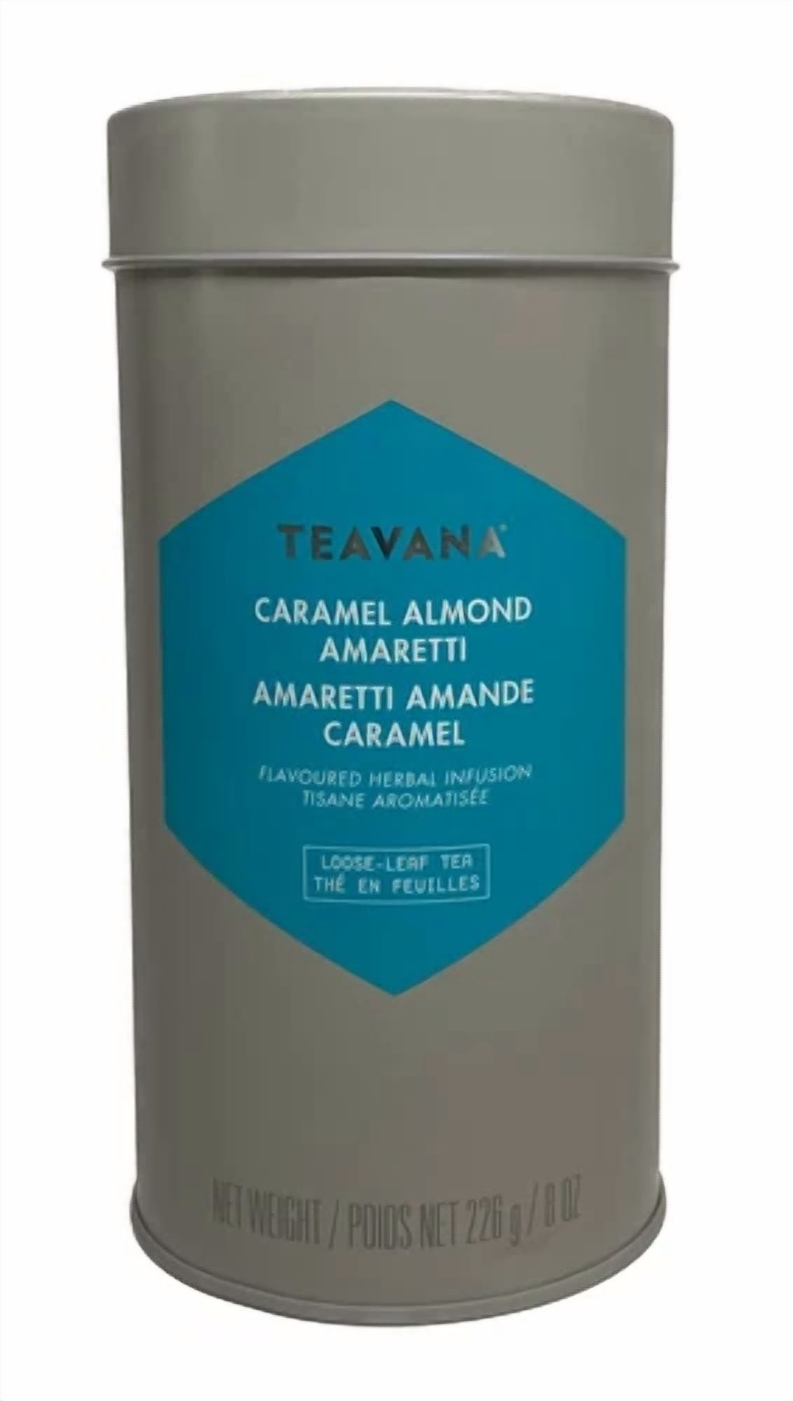 New Teavana Caramel Almond Amaretti Empty 8Oz Tea Tin Canister - No Tea ...