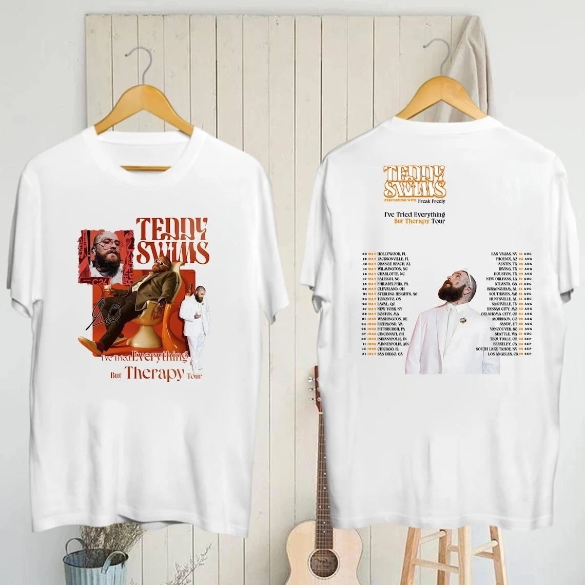New Teddy Swims I've Tried Everything But Therapy Tour 2025 T-Shirt Fan ...