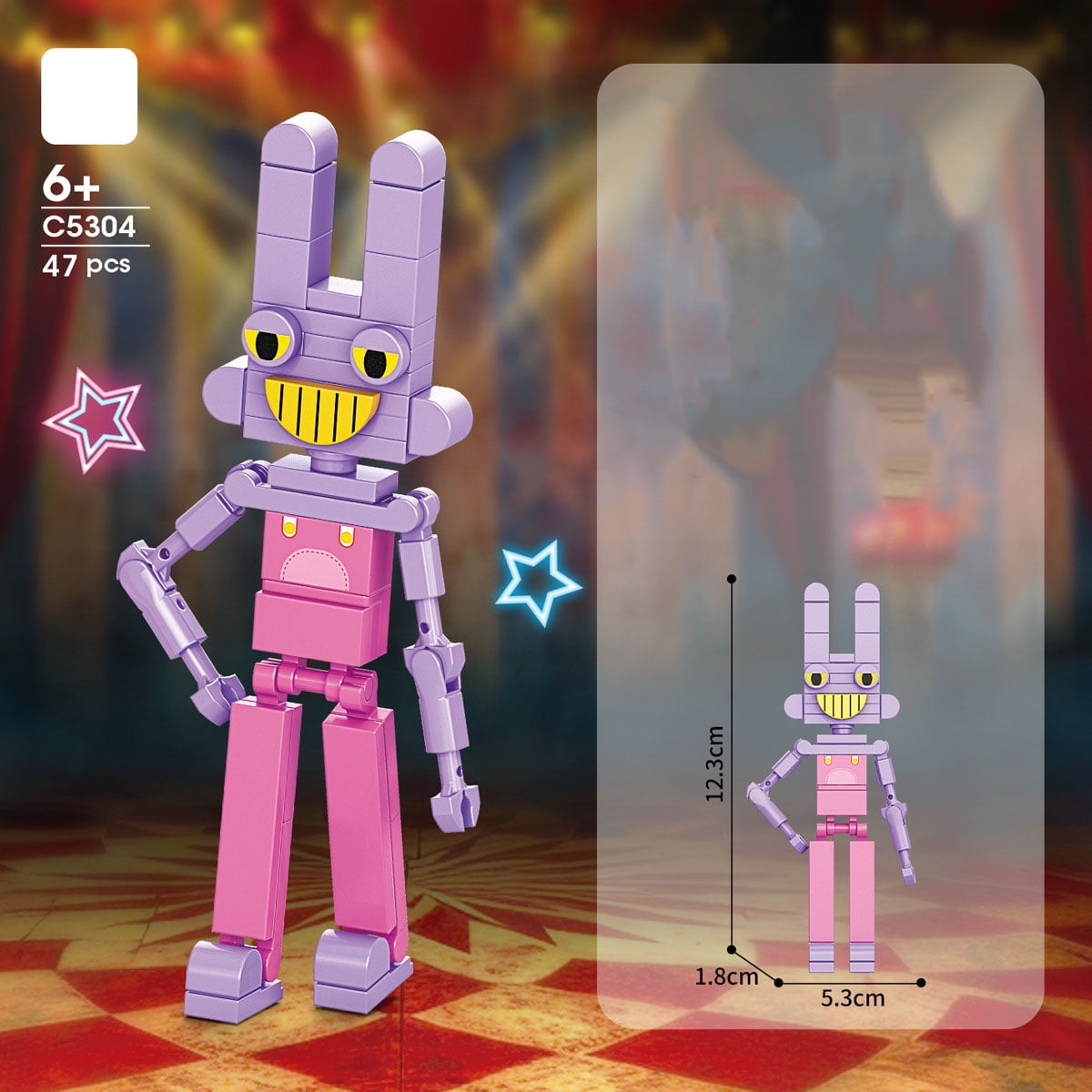 New The Amazing Digital Circus Anime Figures Building Block Horror Game ...