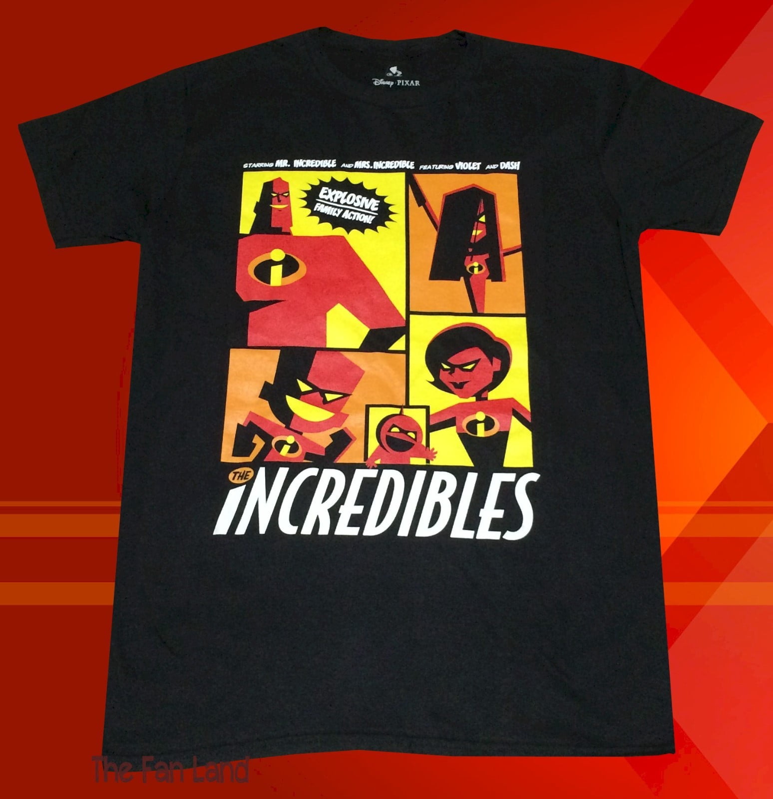 New The Incredibles Sqaud Pixar Mens Classic Vintage T-Shirt - Walmart.com