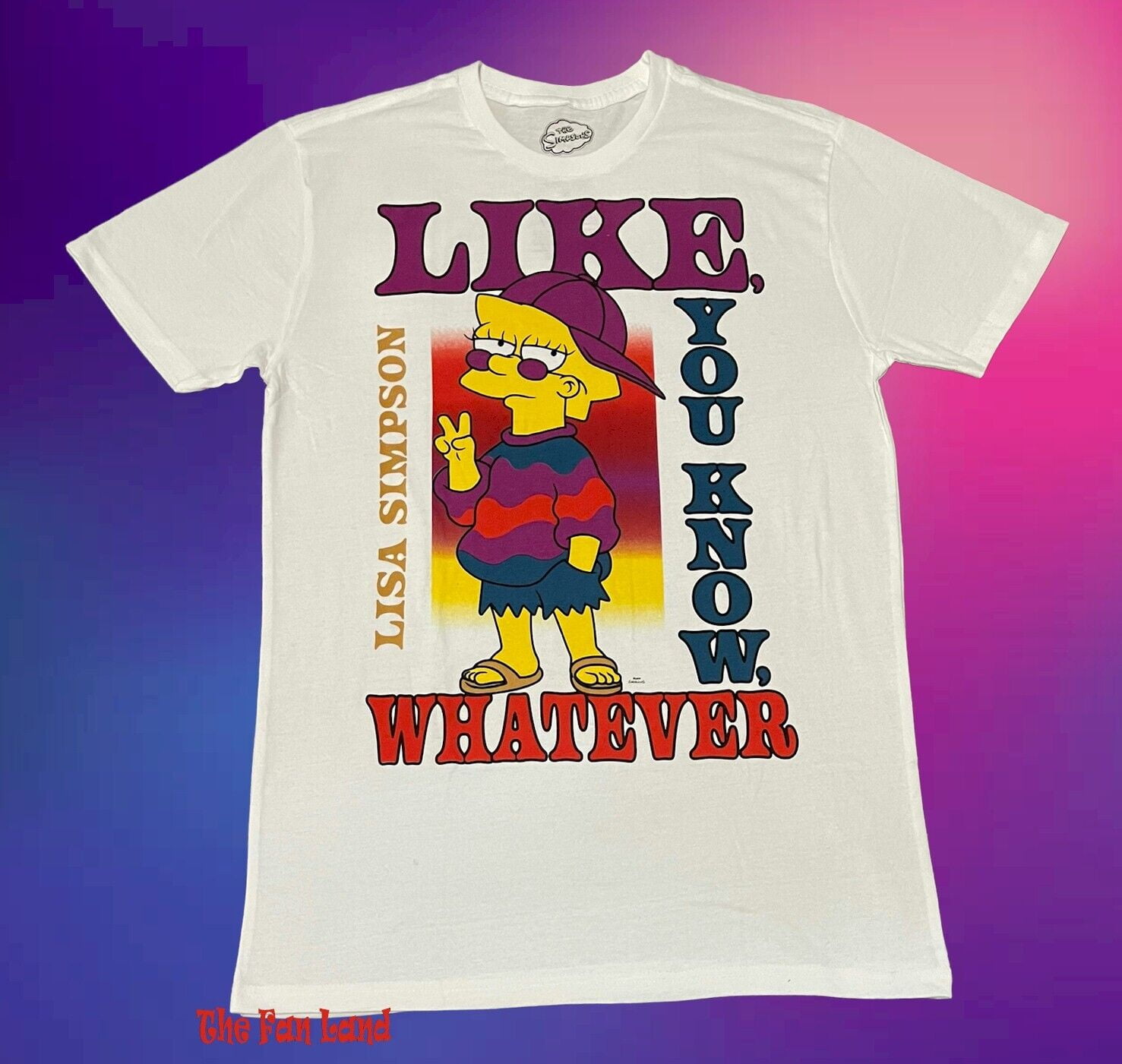 New The Simpsons Lisa Like You Know Whatever White Classic Mens Vintage T-Shirt - Walmart.com