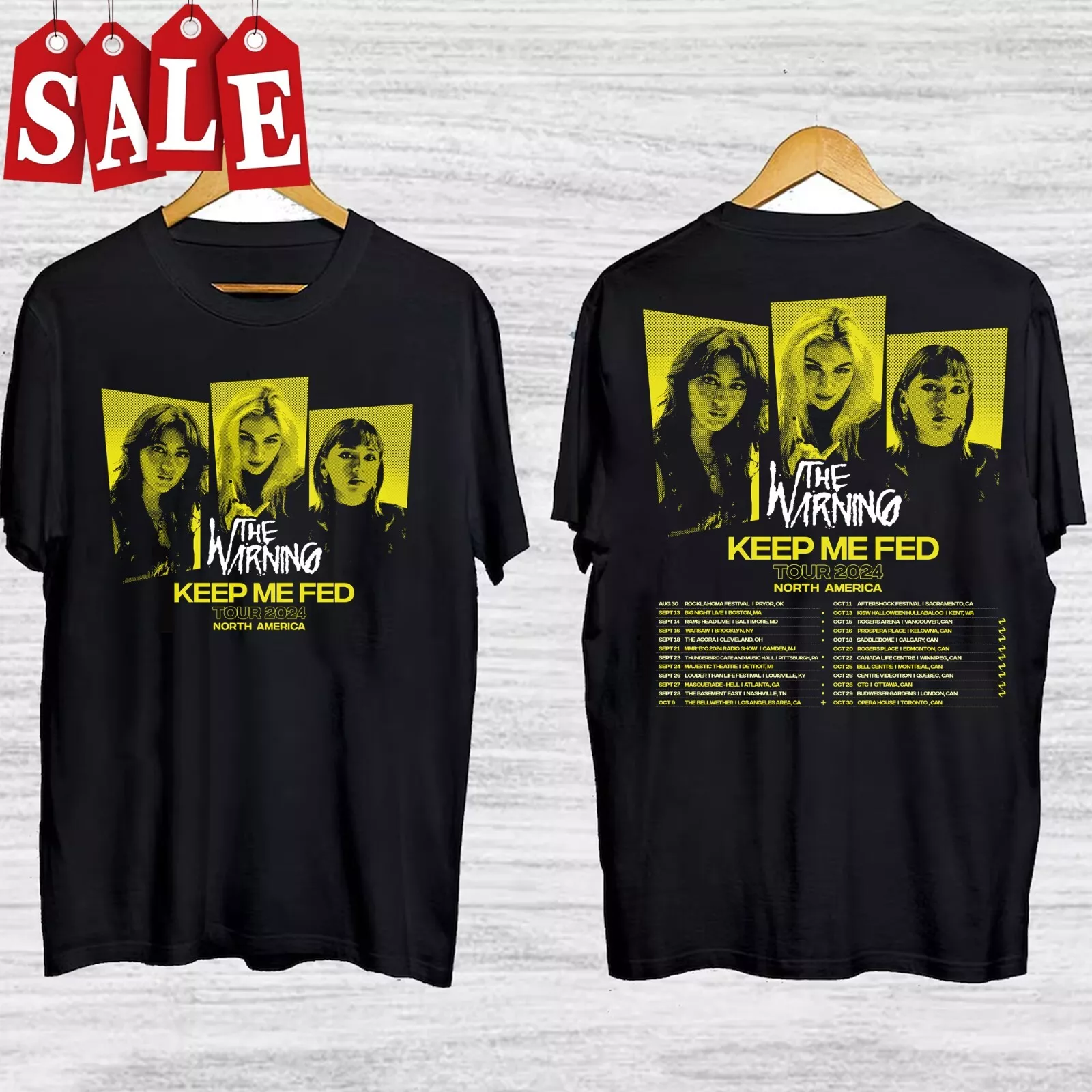 New The Warning Band Tour2024 Unisex Men S-235XL T-Shirt 6D820 ...
