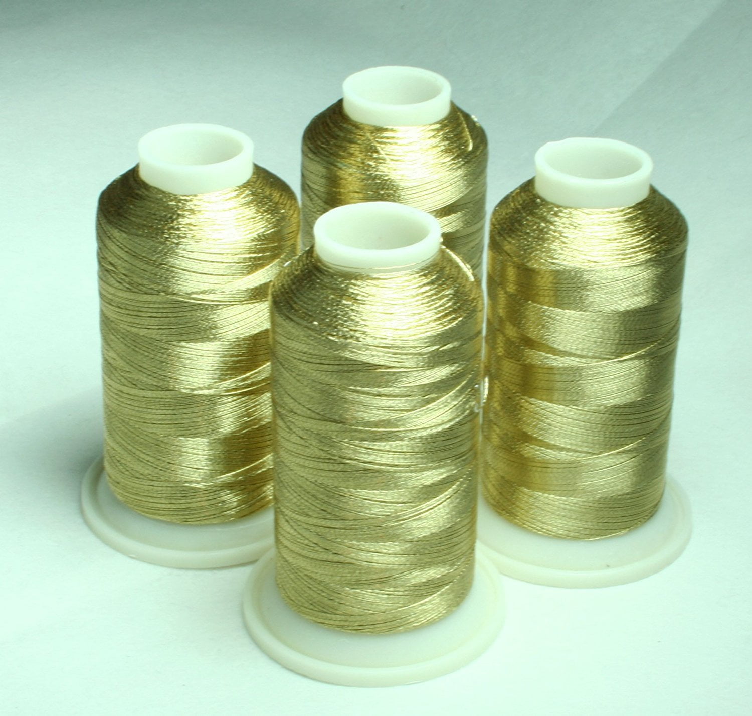 New ThreadNanny 4 White Gold Metallic Machine Embroidery Thread Cones ...