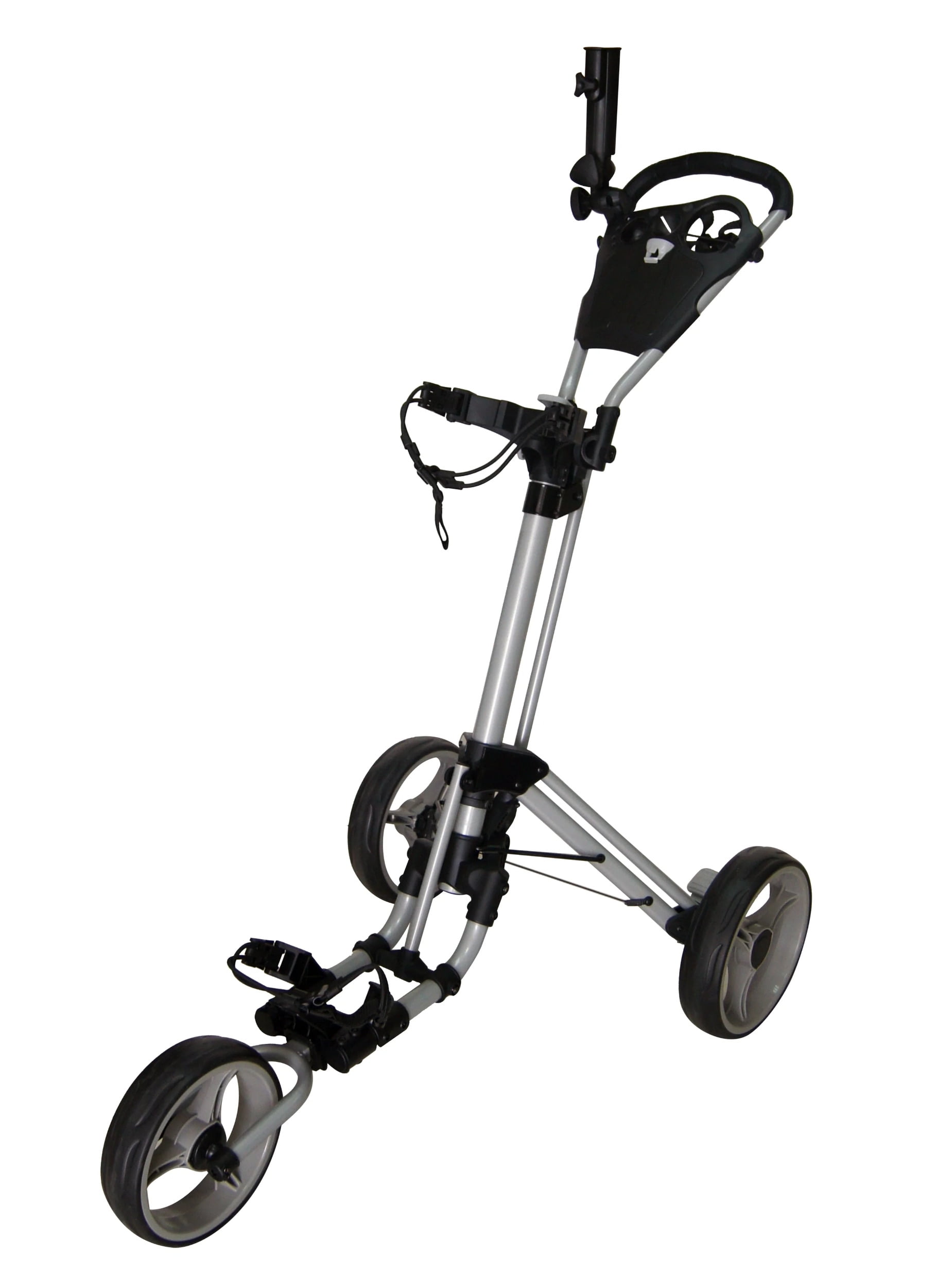 New Three Wheel Golf Push Pull Cart with Foot Brake - Lightweight ...