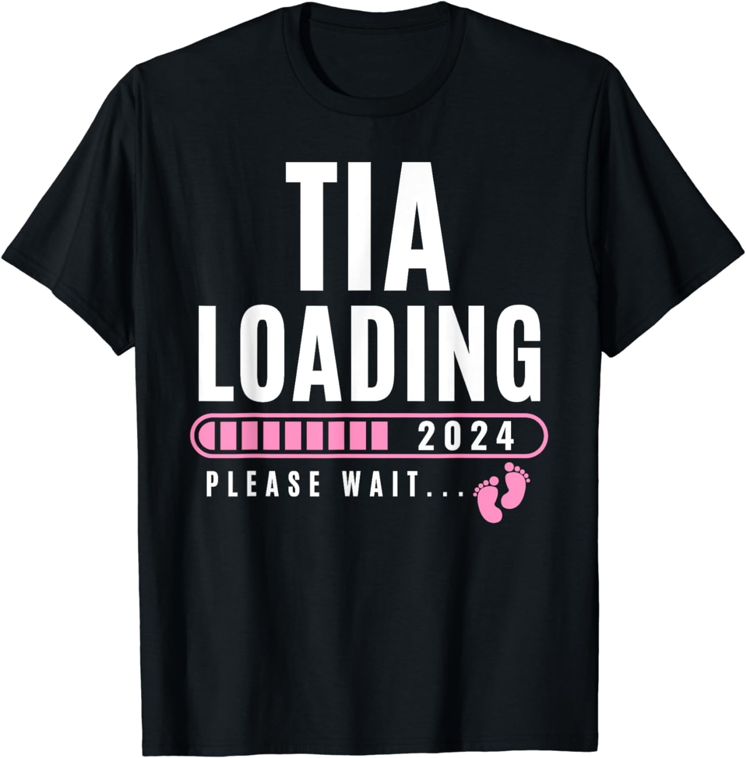 New Tia 2024 Loading Pregnancy Announcement Baby Shower T-Shirt - Walmart.com