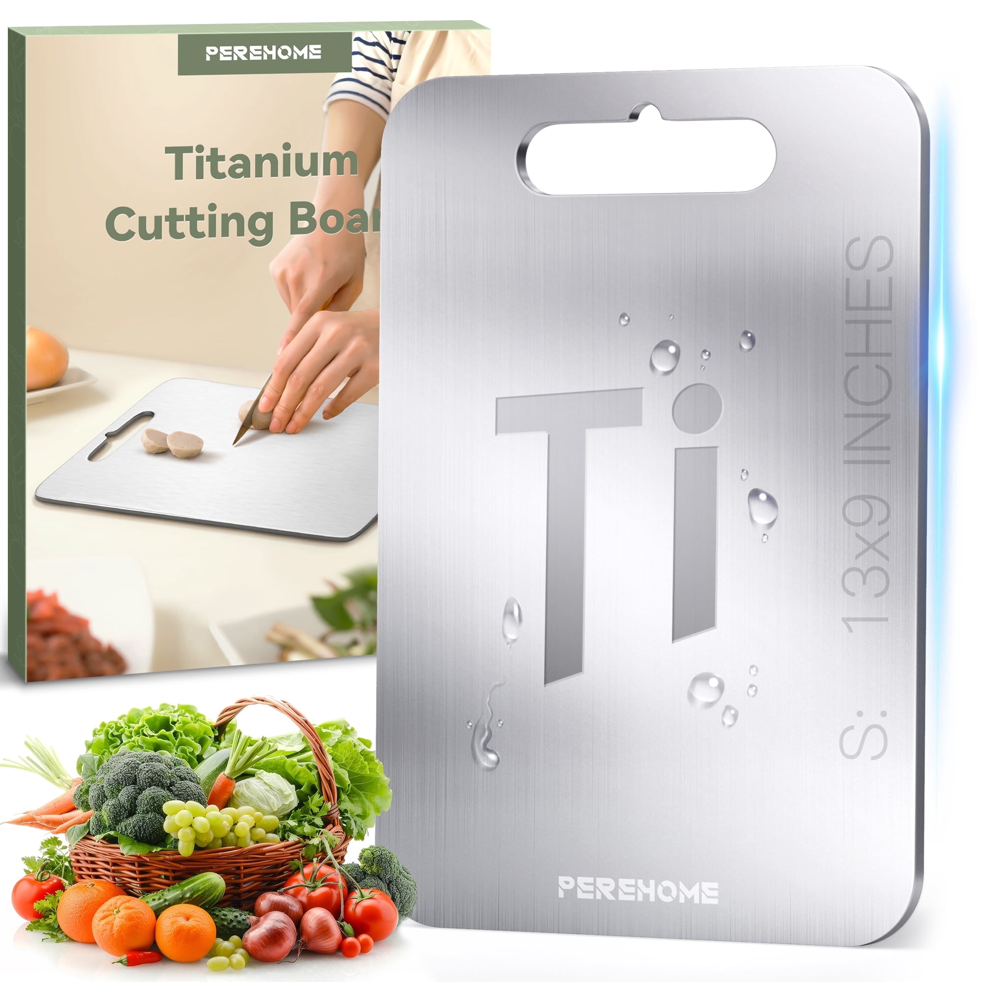 PEREHOME New Titanium Cutting Boards - 100% Pure Titanium Cutting ...