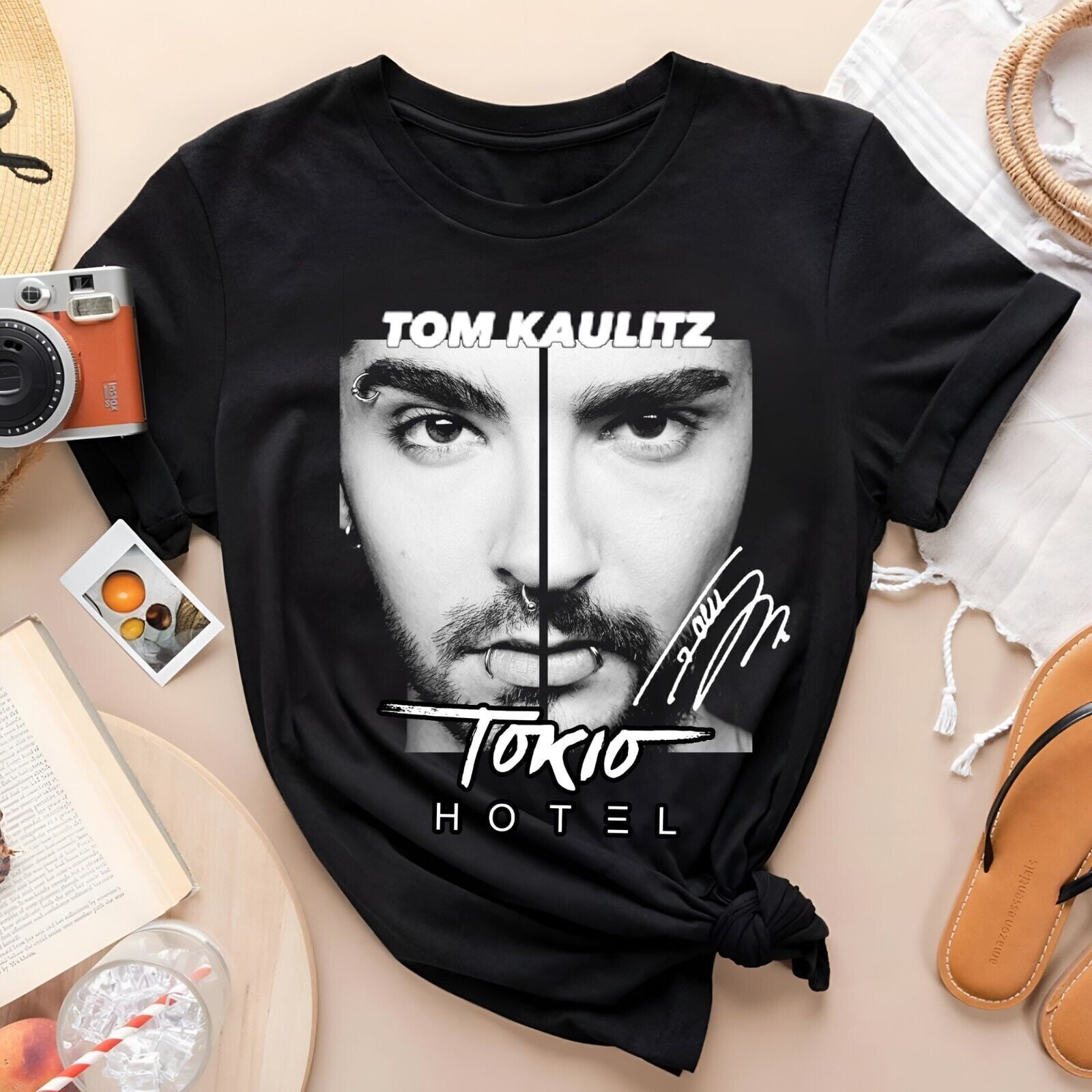 New Tom Kaulitz Tokio Hotel Band Cotton Black S-234XL T-Shirt KH1713 ...