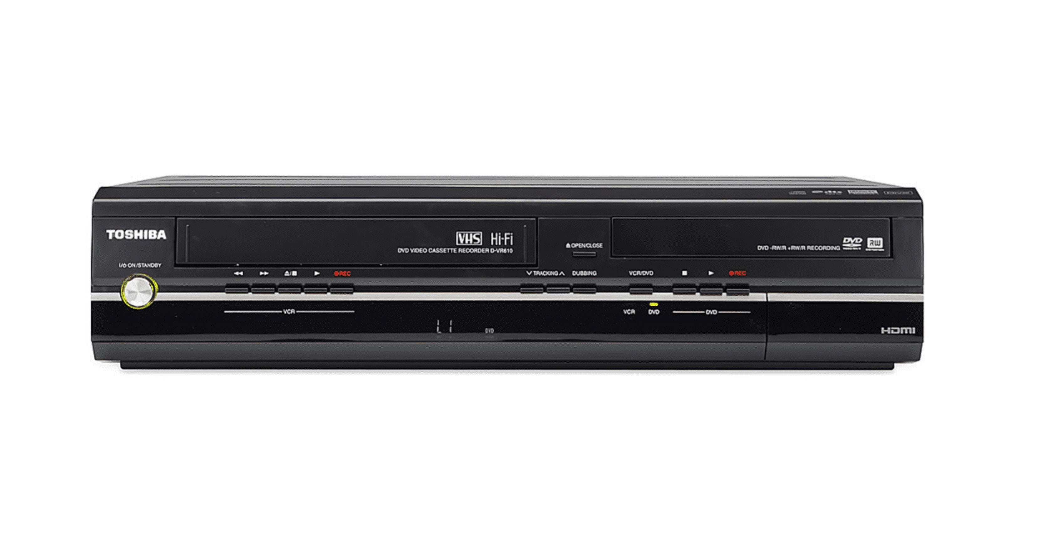 Toshiba D-VR610 DVD & VHS Recorder with HDMI Output & 1080P Up ...