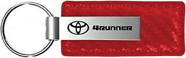 New! Toyota 4Runner Red Carbon Fiber Texture Leather Key Chain Official ...