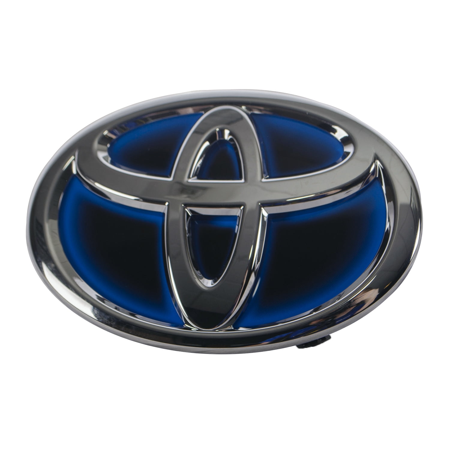 New Toyota Chrome / Blue Grille Emblem 7531047060 OEM fits 2016-2018 ...