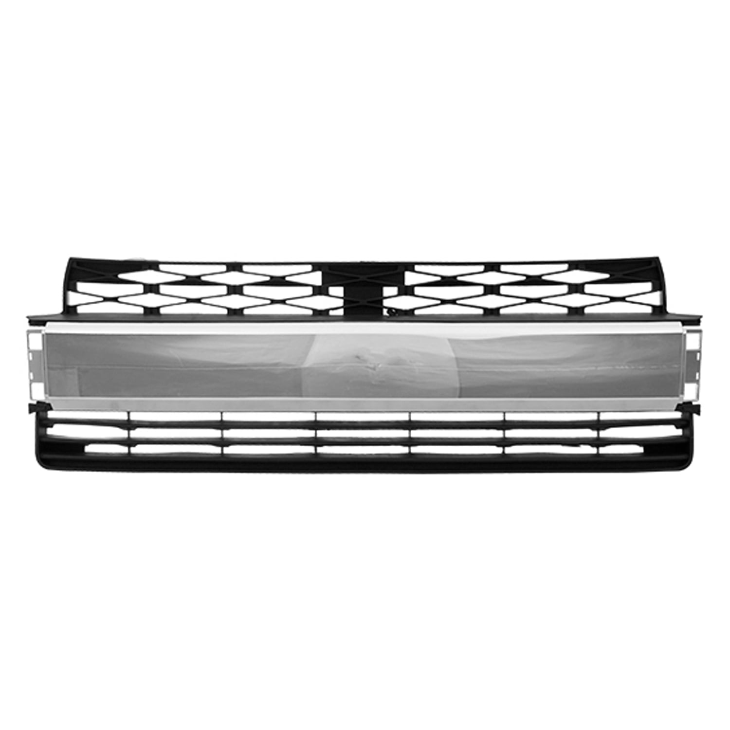 New Toyota Dark Gray / Chrome Front Bumper Cover Grille Plastic ...