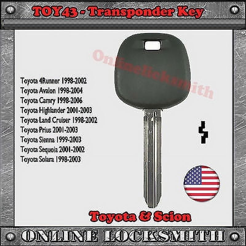 New Toyota Transponder Key Toy43 Uncut Blade - Walmart.com