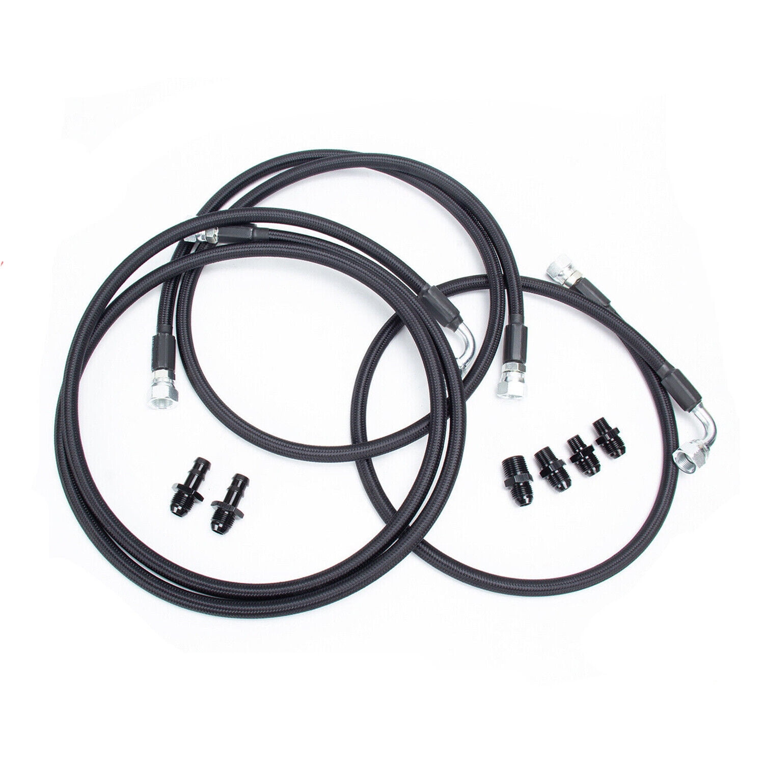 New Transmission Cooler Lines Kit Hoses For 96-02 Dodge Ram Cummins 5 ...