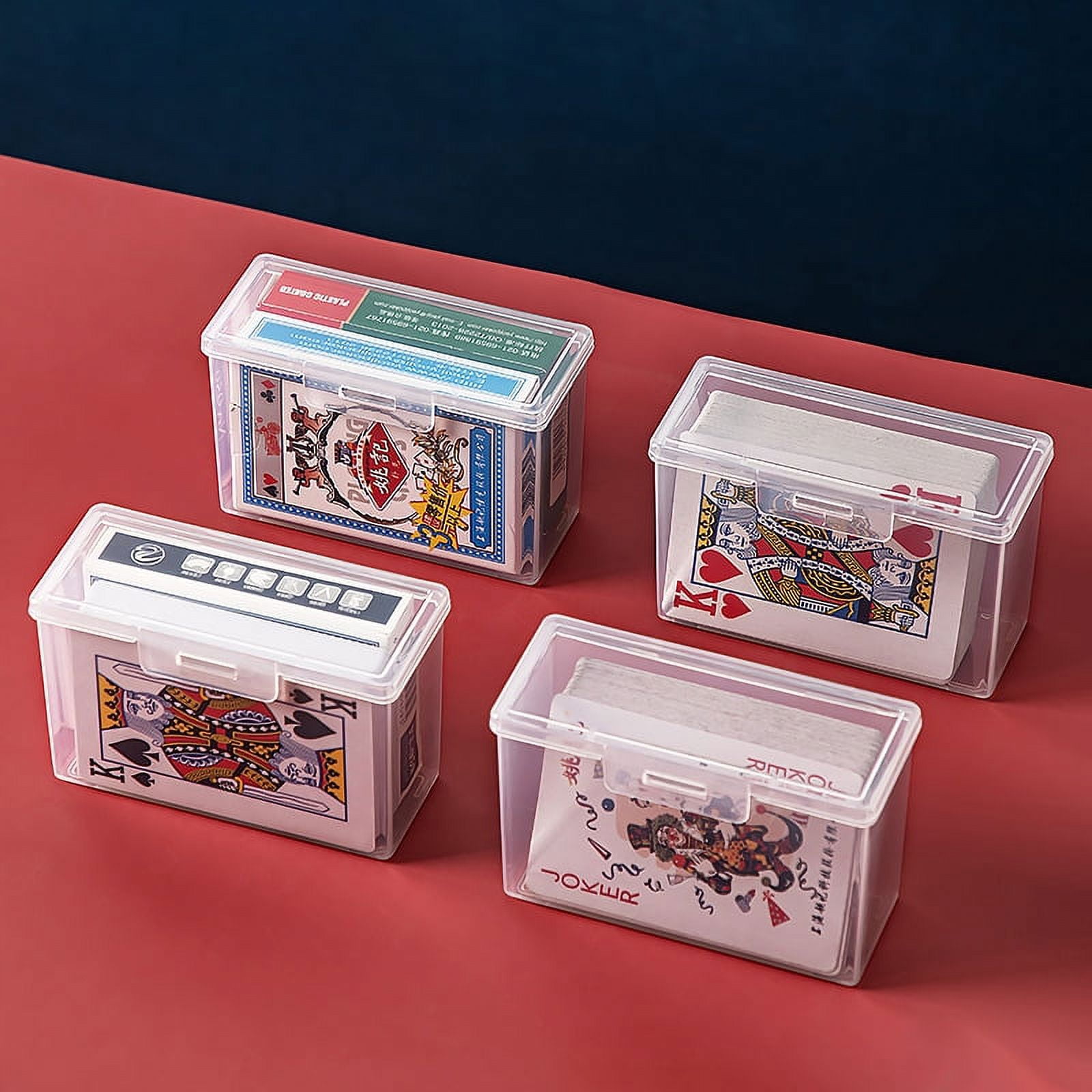 New Transparent Plastic Boxes Playing Cards Container PP Storage Case ...