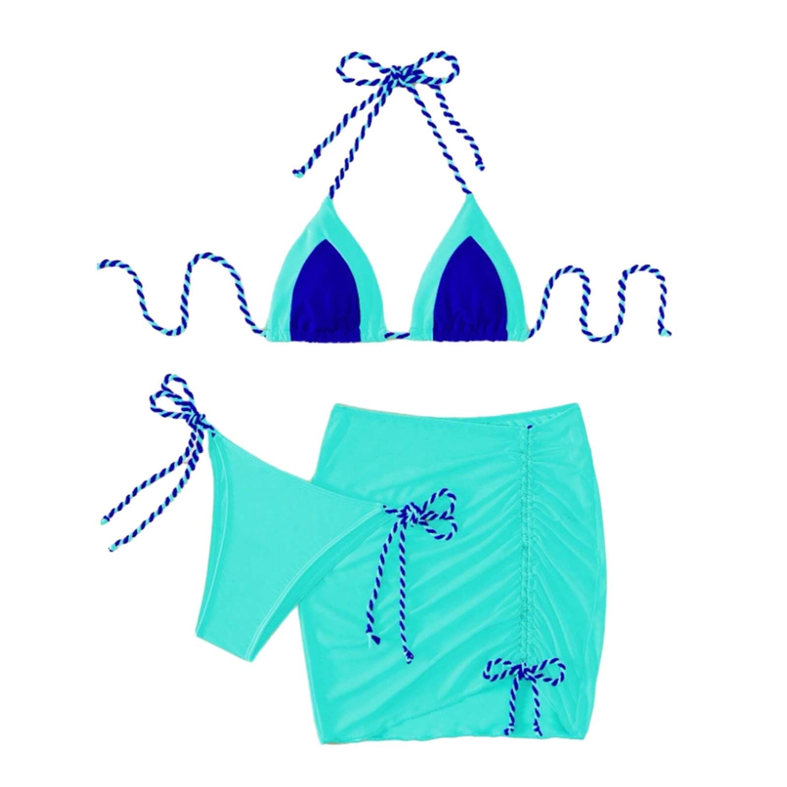 New & Trending NMMUED 3 Piece Bikini Sets for Women, Swimsuit with ...