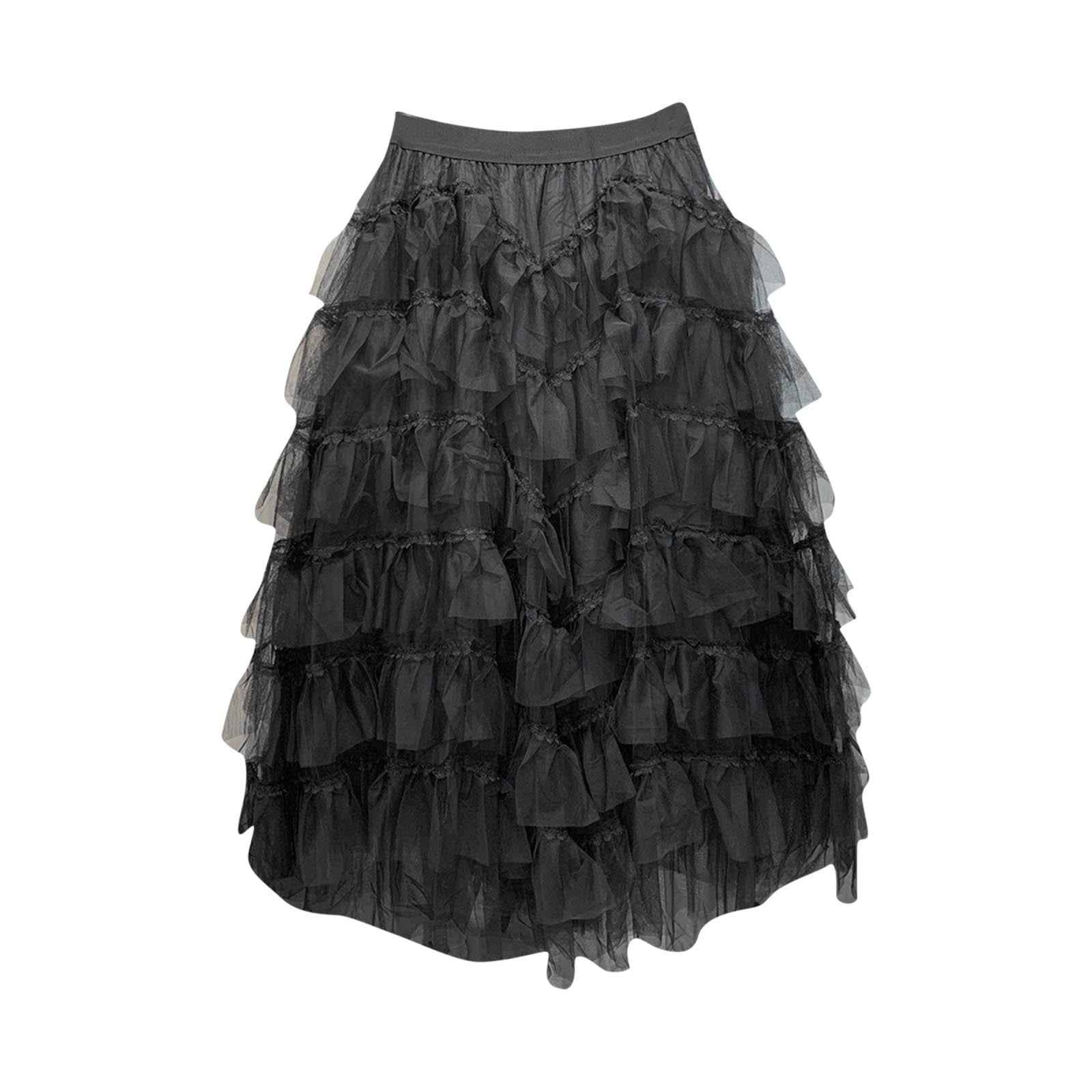 New & Trending, Woman Border Cake Skirt Net Yarn High Waist Slim Puffy ...