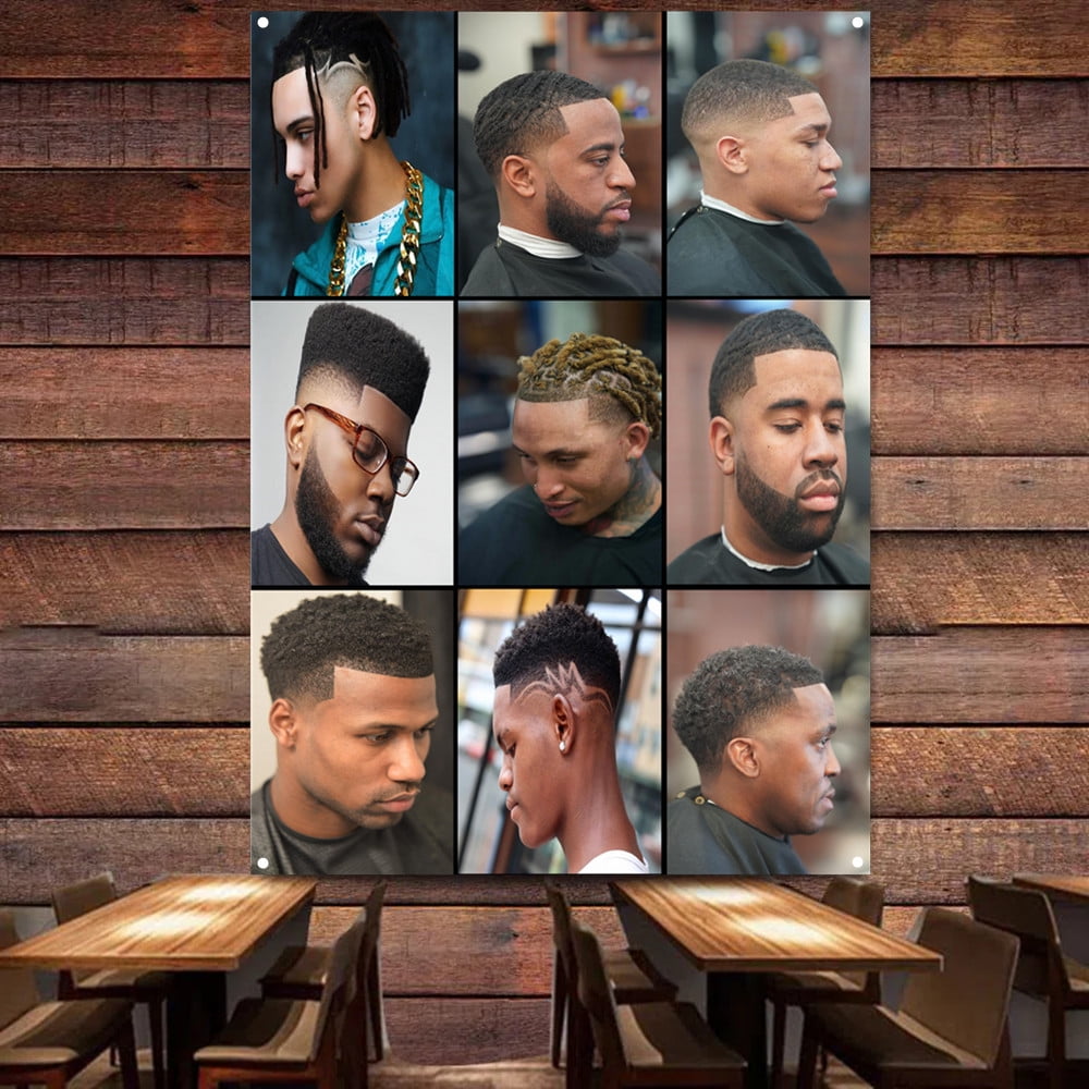 New Trendy Black Men's Dreadlocks Hairstyles Retro Barber Shop ...