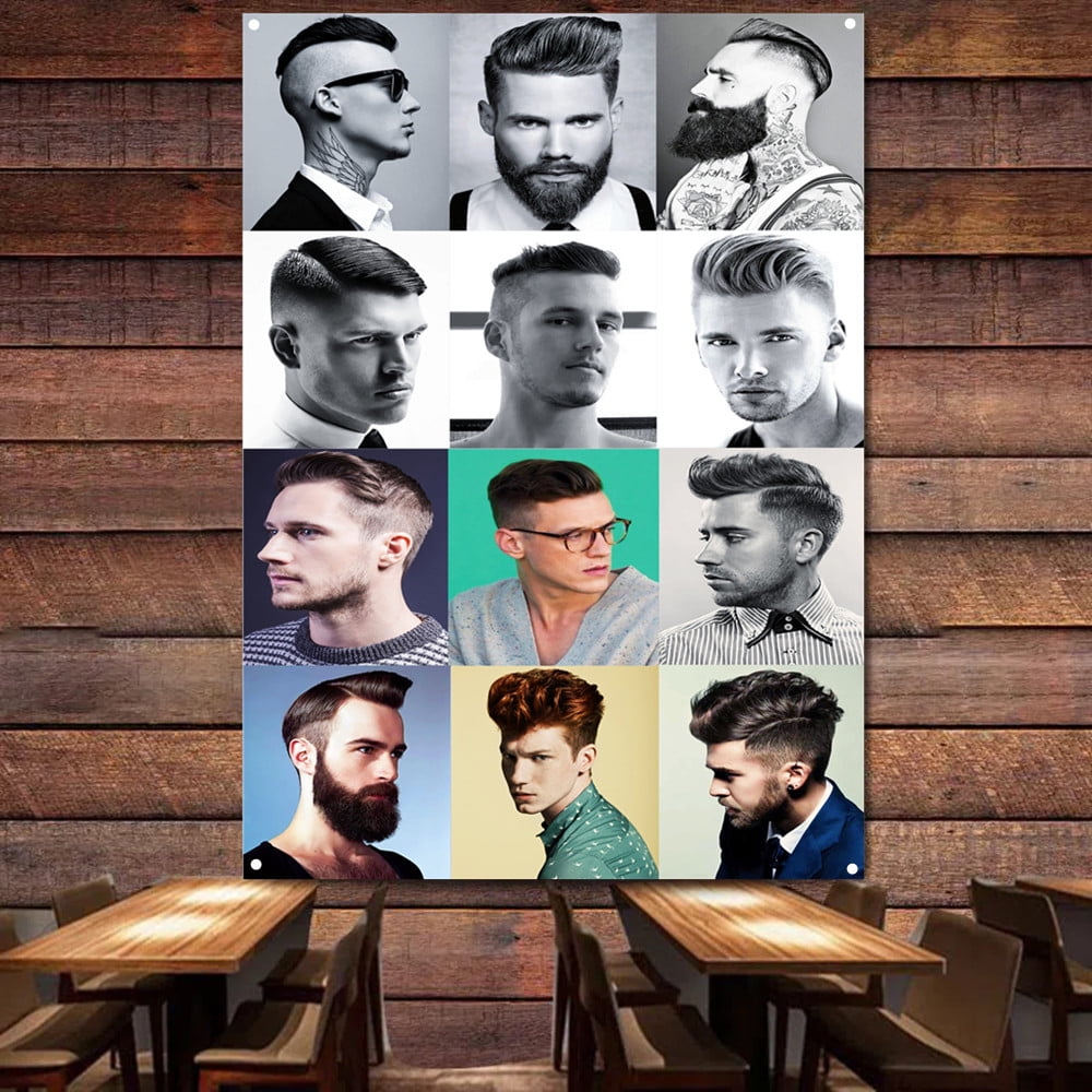 New Trendy Men's Hairstyles Poster 38" x 57" Wall Charts Haircut and ...