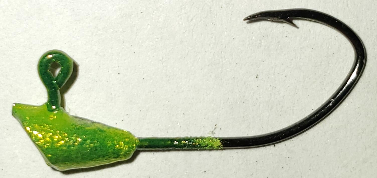 New Trout, Steelhead, Salmon Mini Grub Jig Head 1/64oz Candy Yellow ...