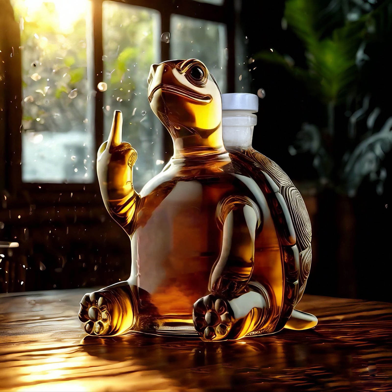New Turtle Whiskey Bottle, Unique Glass Bottle for Spirits Home Bar ...