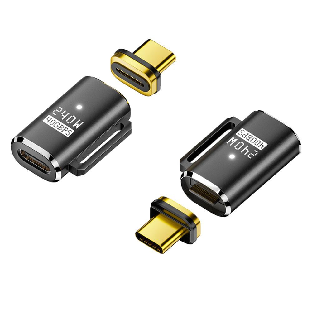 New Type-C Magnetic Adapter PD240w Fast Charging USB 4.0 High Speed ...