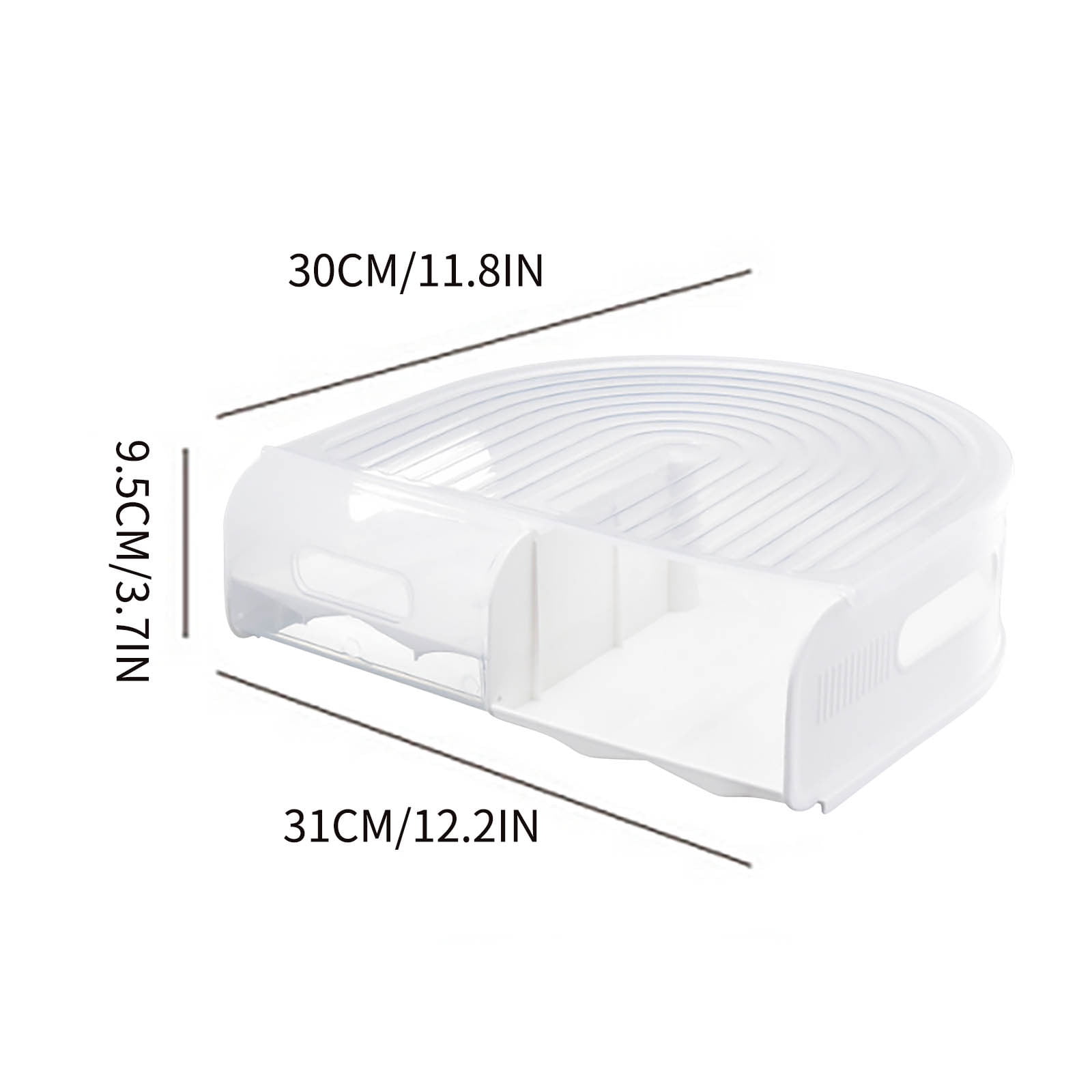 New U-shaped Refrigerator Food Storage Boxed Food Sorting Rack Rolling ...