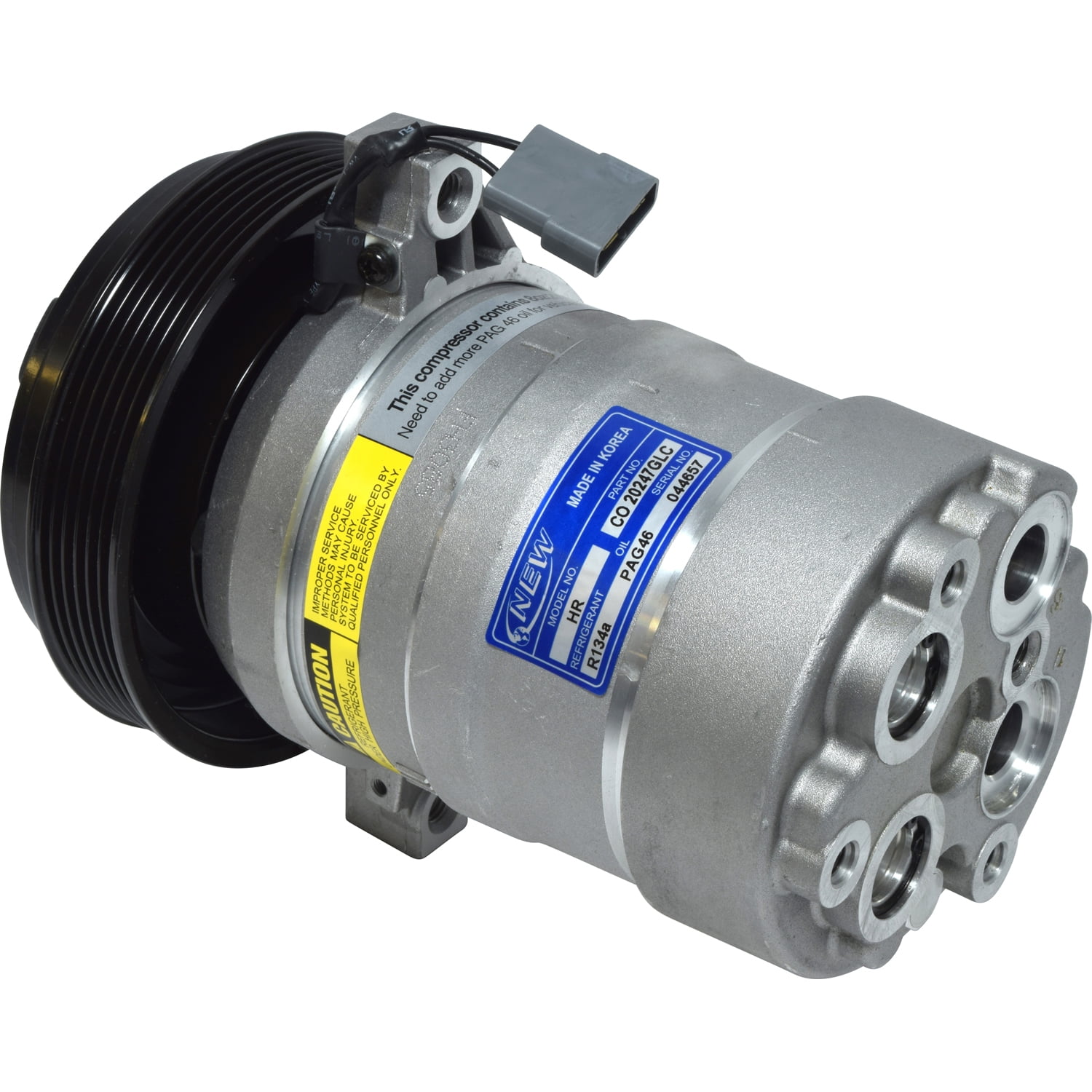 New UAC CO 20247GLC A/C Compressor -- HR6 Compressor Assembly Fits ...
