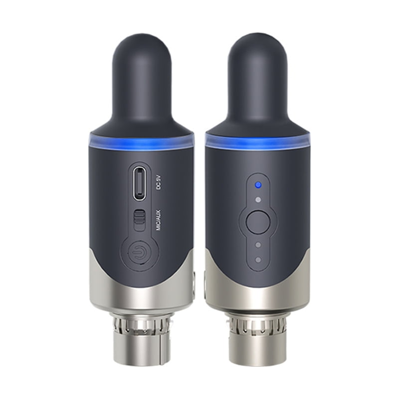 New UHF Wireless Mic Adapter XLR Transmitter & Receiver Converter ...
