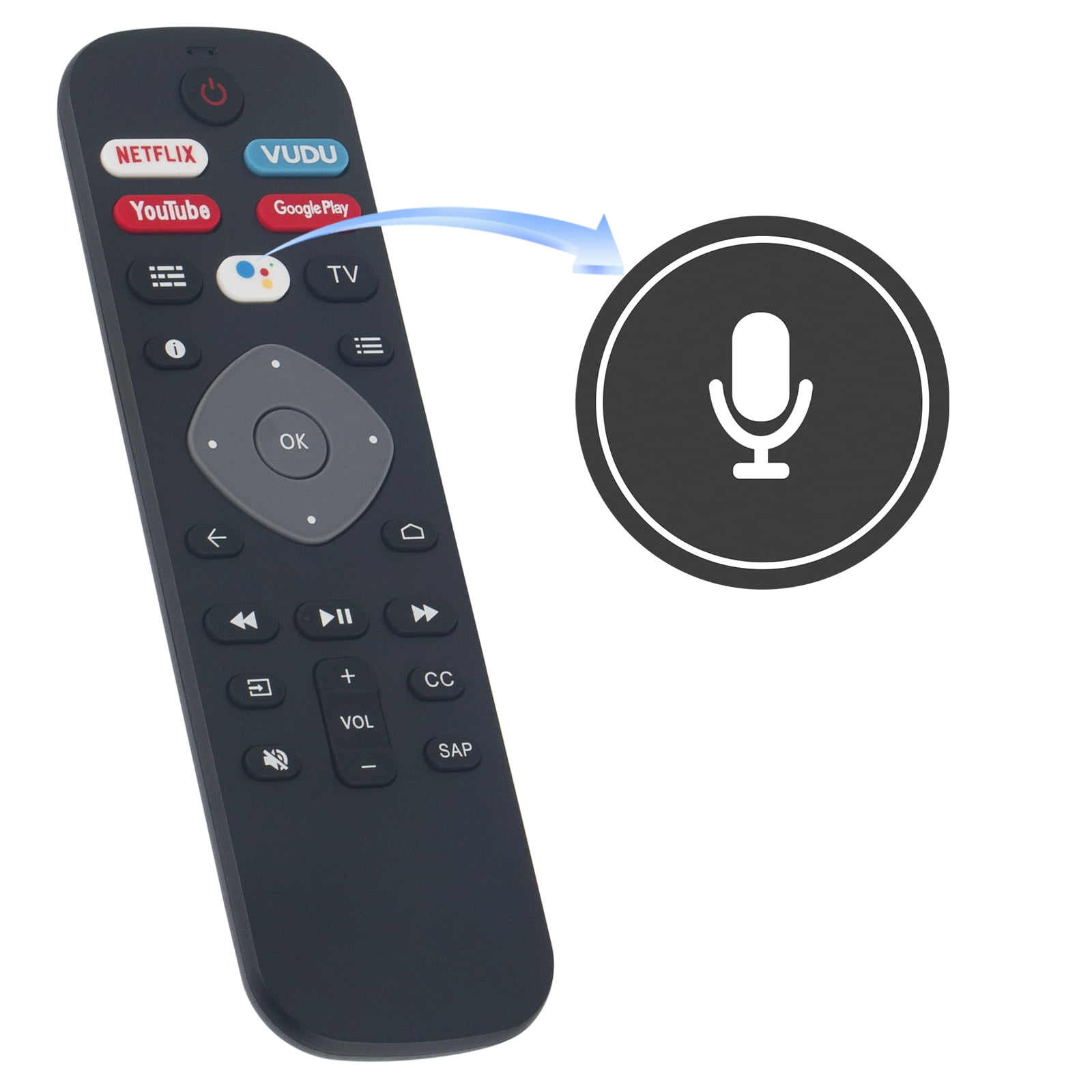 New URMT26RST004 Voice Replace Remote Control for Philips TV 50PFL5604/F7 50PFL5704/F7 55PFL5604 ...
