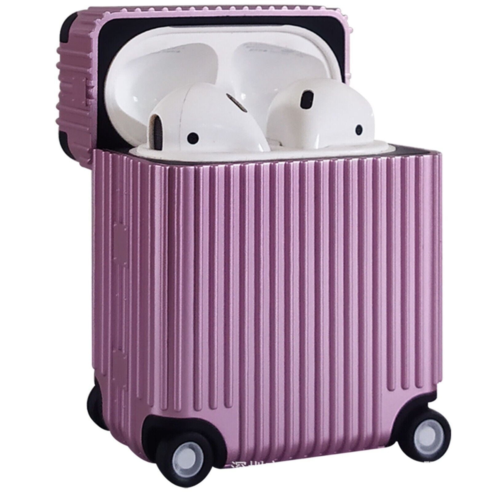 New US AirPods Case Silicone Protective Luggage Wheel Cover For AirPod ...