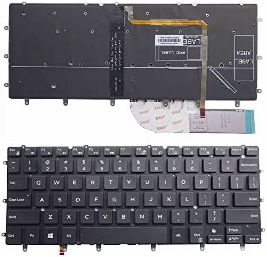 New US Black Backlit English Laptop Keyboard (Without Frame ...