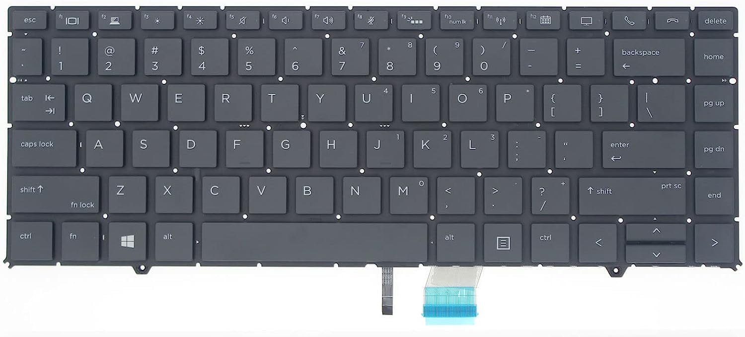 New US Black English Backlit Backlight Laptop Keyboard (Without ...