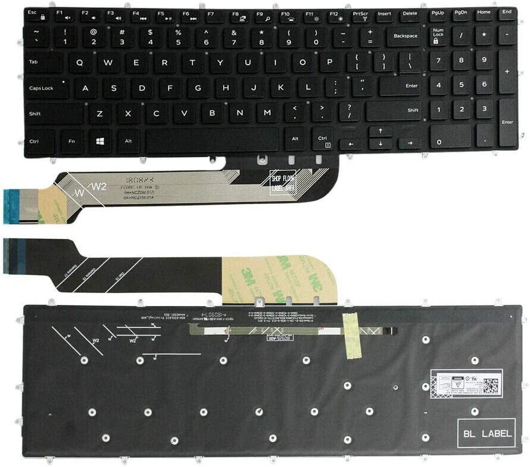 New US Black English Backlit Laptop Keyboard (Without palmrest ...