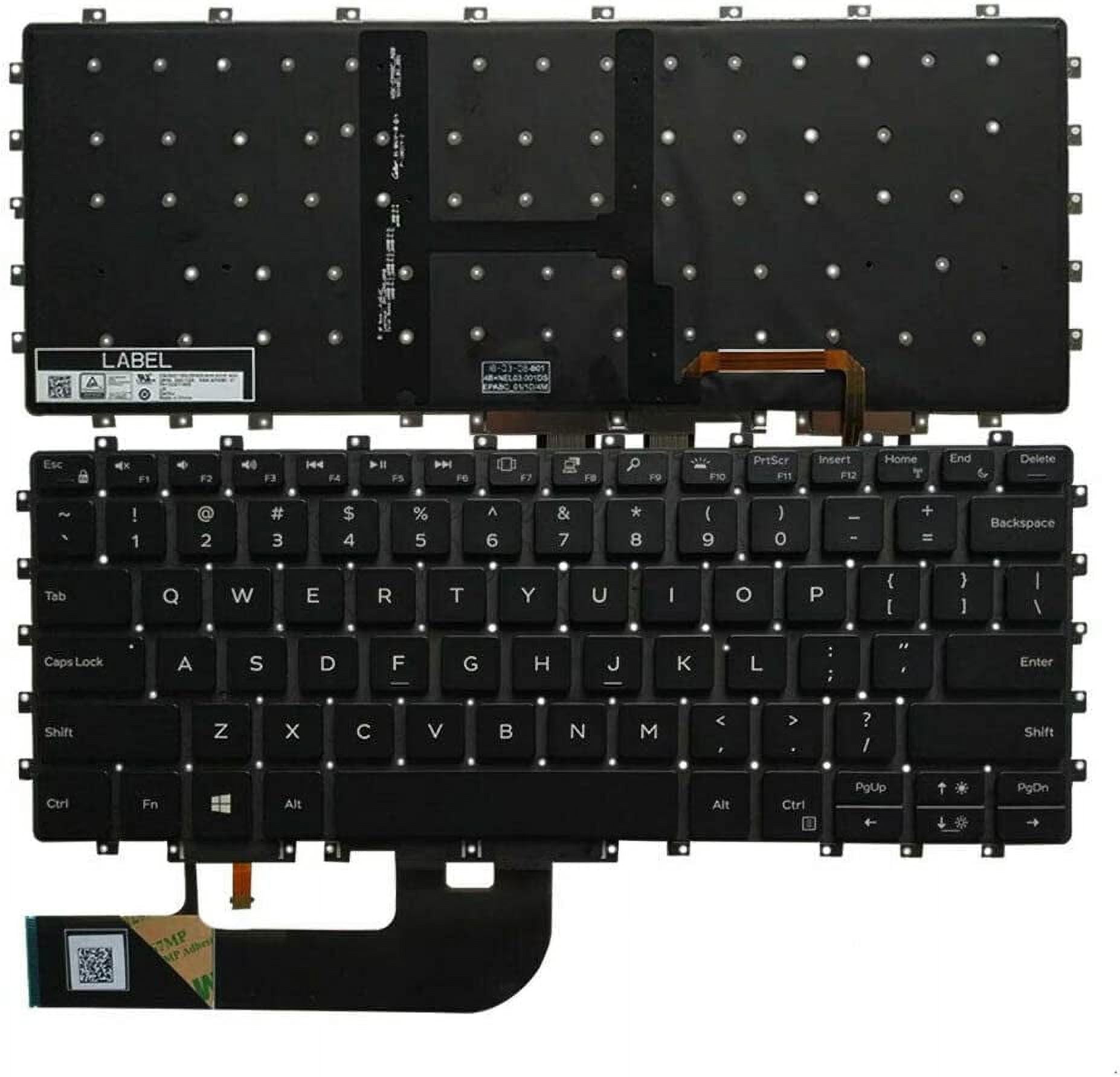 New US Black English Backlit Laptop Keyboard (Without palmrest ...