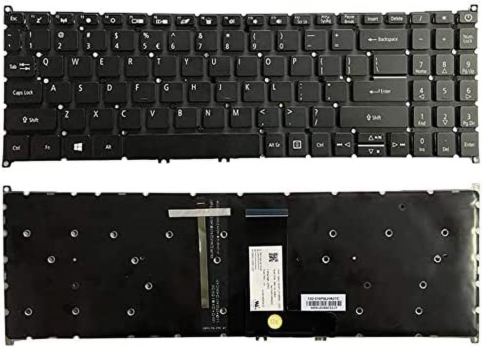 New US Black English Backlit Laptop Keyboard (Without palmrest) for ...