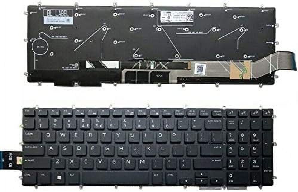 New US Black English Backlit Laptop Keyboard (Without palmrest) for ...